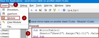 How to Mirror a Table on Another Sheet in Excel - Excel Insider