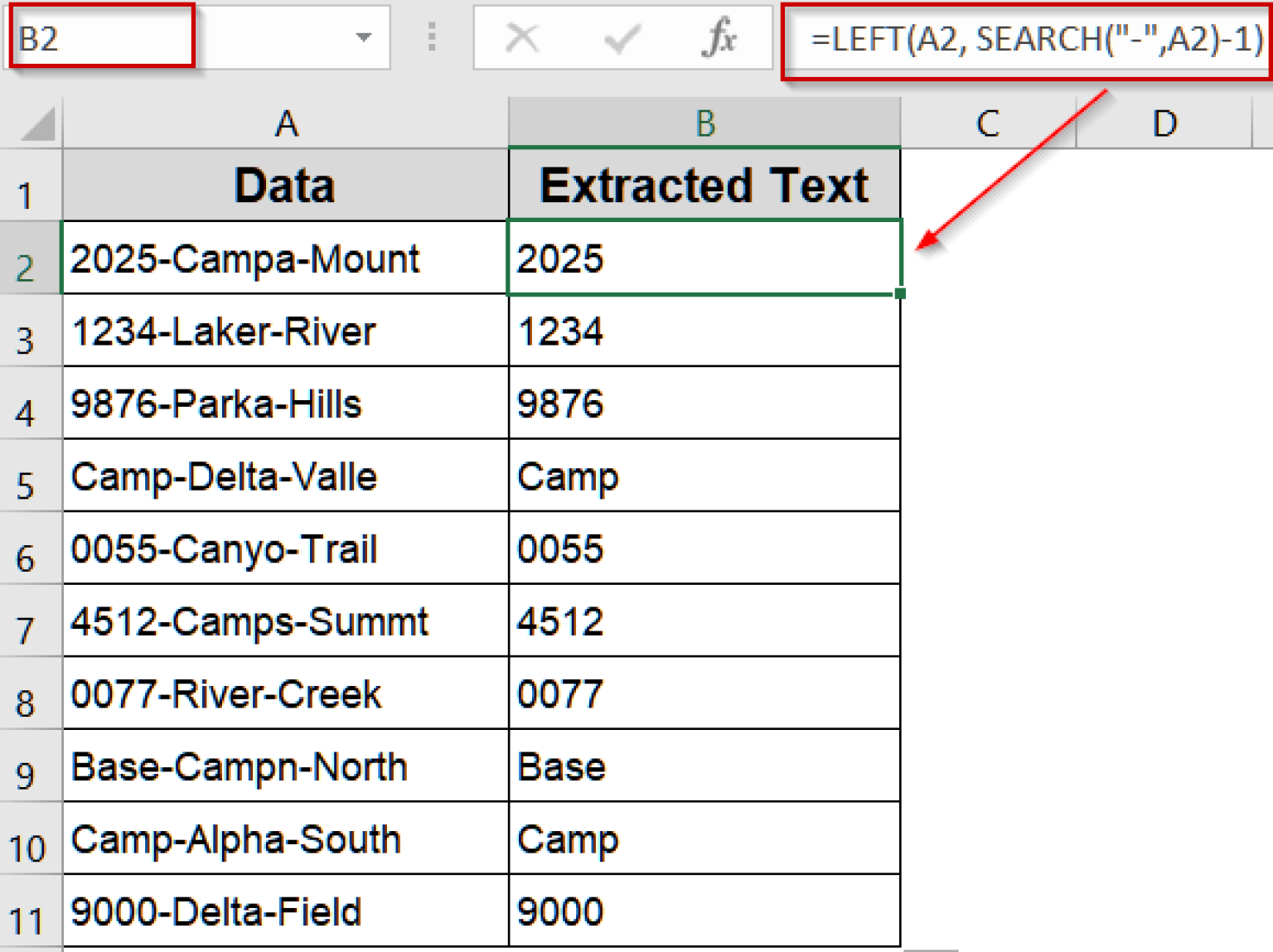 How to Extract Certain Text from a Cell in Excel - Excel Insider