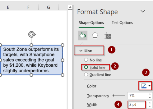 How to Format a Text Box in Excel (with Detailed Steps) - Excel Insider