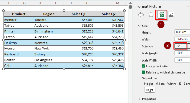 How to Rotate a Table in Excel (5 Different Examples) - Excel Insider