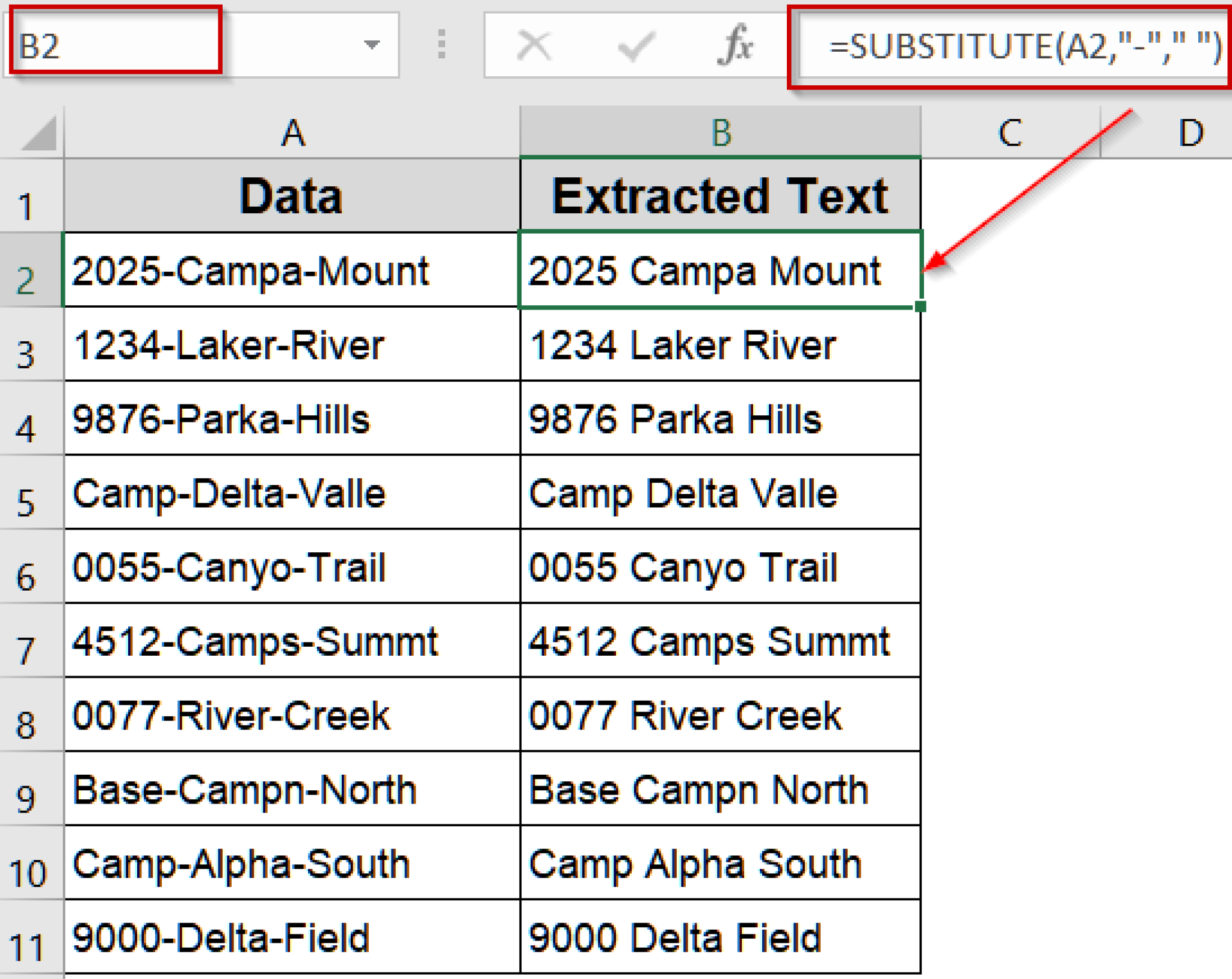 How to Extract Certain Text from a Cell in Excel - Excel Insider