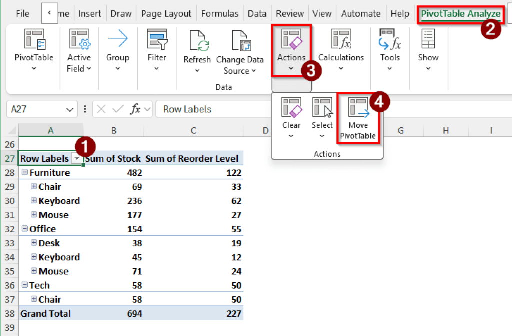 How to Fix a PivotTable Report Overlapping Error in Excel - Excel Insider