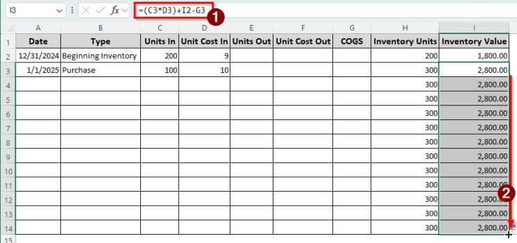 How to Calculate Cost of Goods Sold in Excel (4 Examples) - Excel Insider