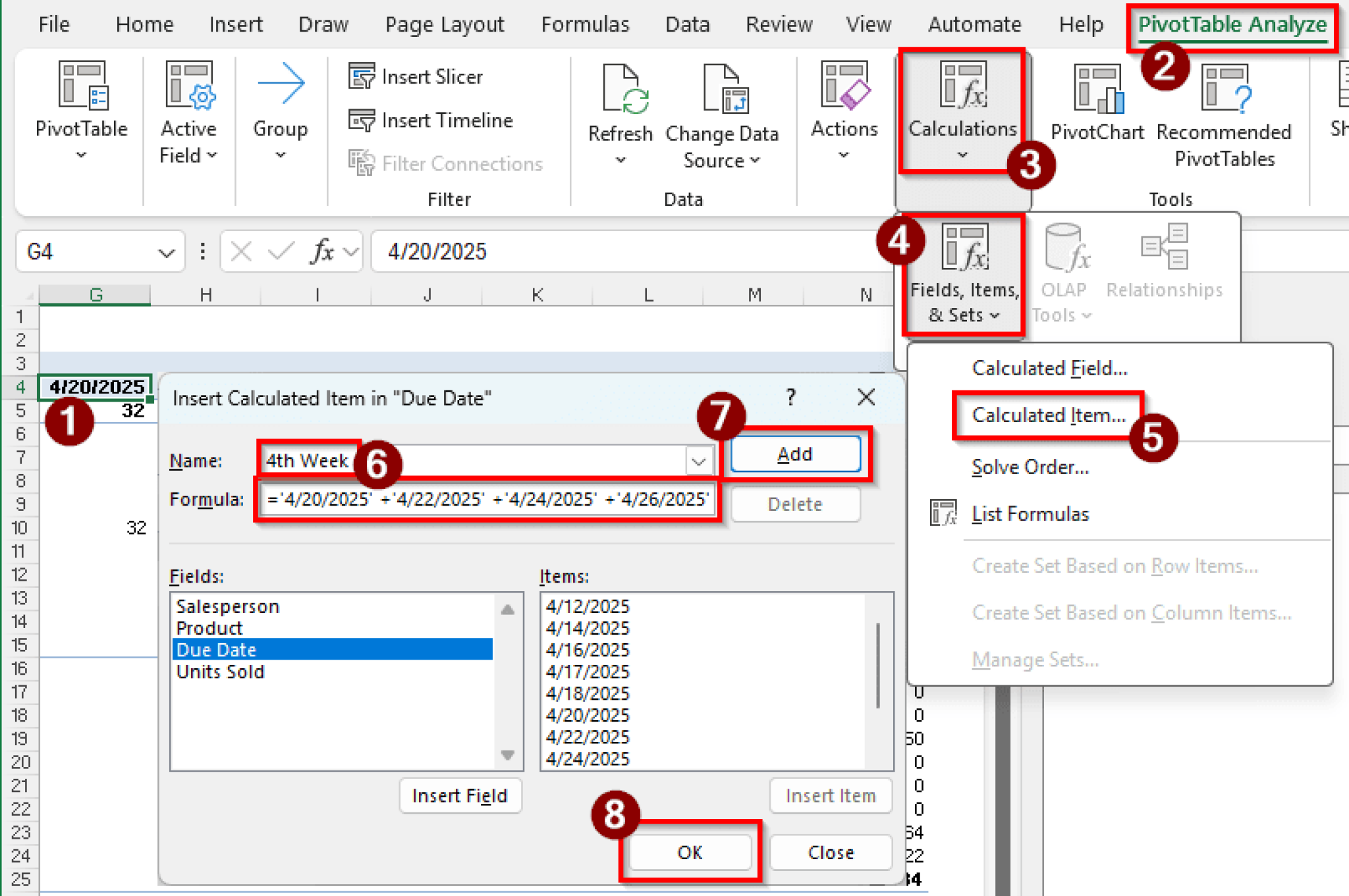 Calculated Field in Excel Pivot Table Based on Column Values - Excel ...