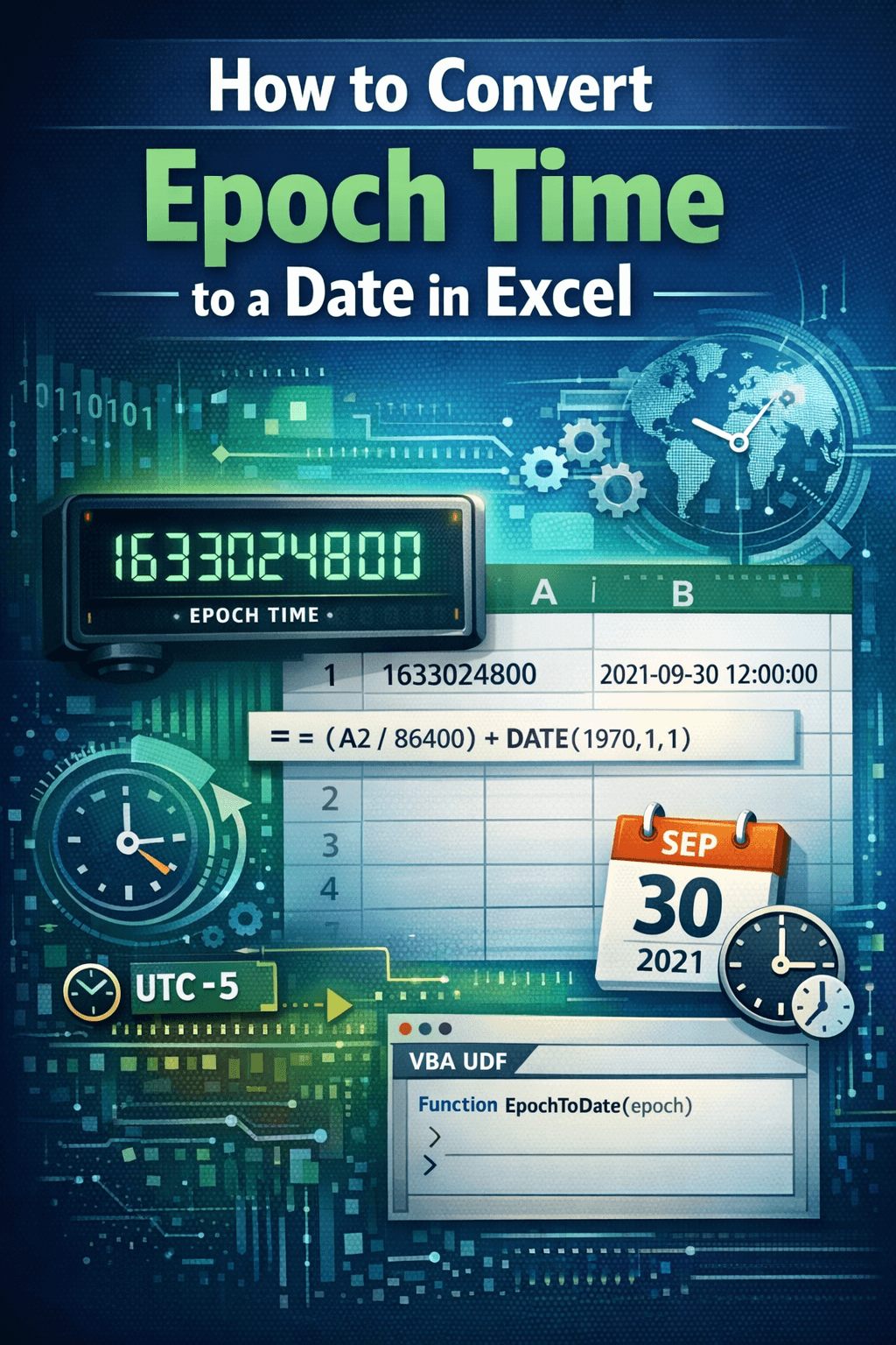 How to Convert Epoch Time to a Date in Excel - Excel Insider