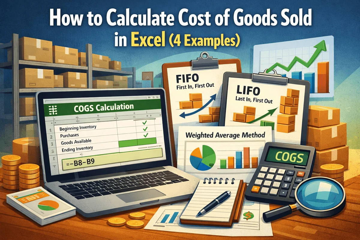 How to Calculate Cost of Goods Sold in Excel (4 Examples) - Excel Insider