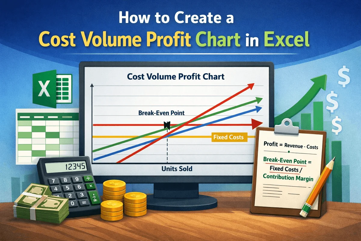 How to Create a Cost Volume Profit Chart in Excel - Excel Insider