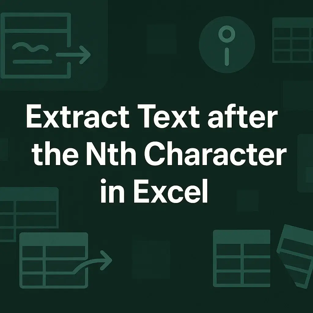 How to Extract Text after the Nth Character in Excel - Excel Insider