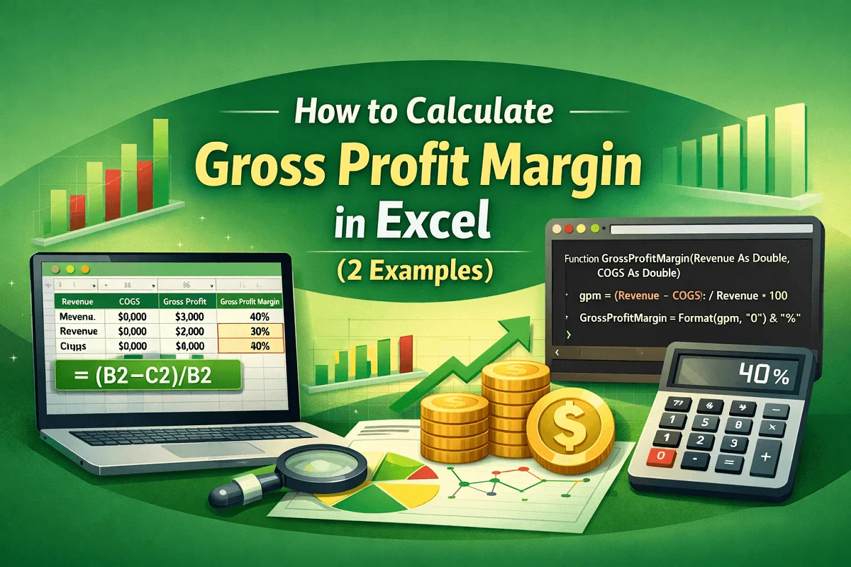 How to Calculate Gross Profit Margin in Excel (2 Examples) - Excel Insider