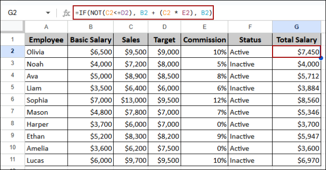 IF Function in Google Sheets - Excel Insider