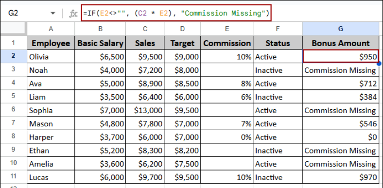 IF Function in Google Sheets - Excel Insider