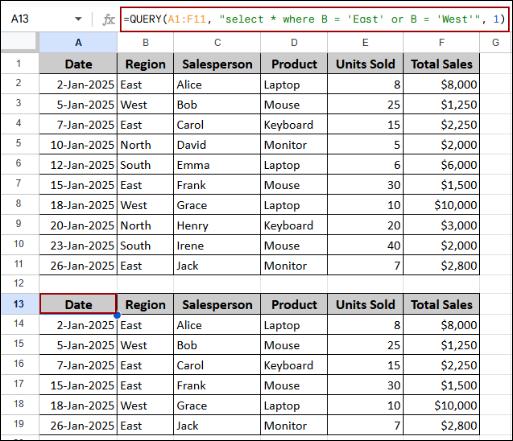 Google Sheets QUERY Function: Complete Guide & Examples - Excel Insider