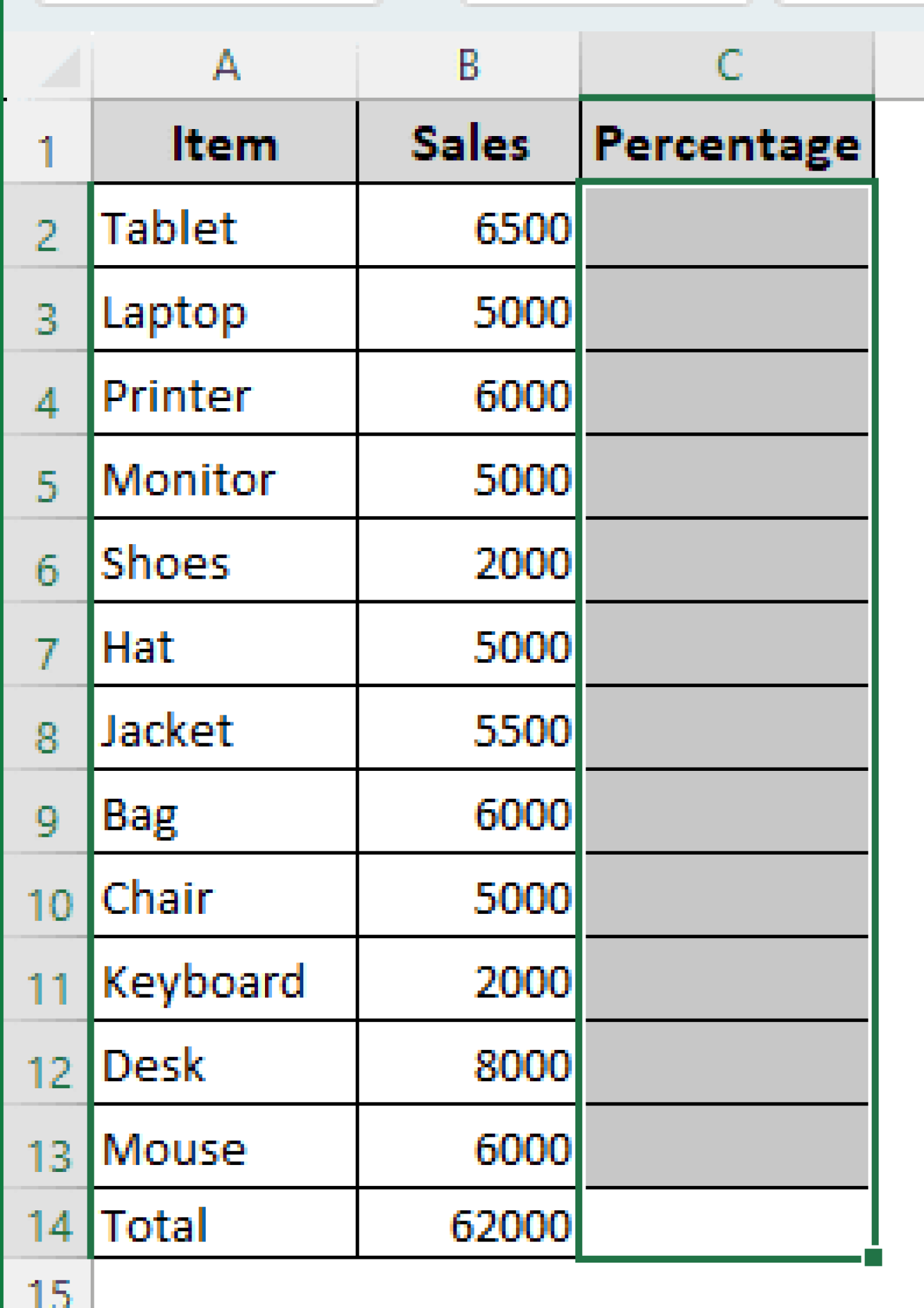 How to Calculate Percentage of Sales in Excel (4 Examples) - Excel Insider