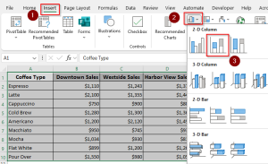 How to Create a Stacked Column Chart in Excel (4 Examples) - Excel Insider