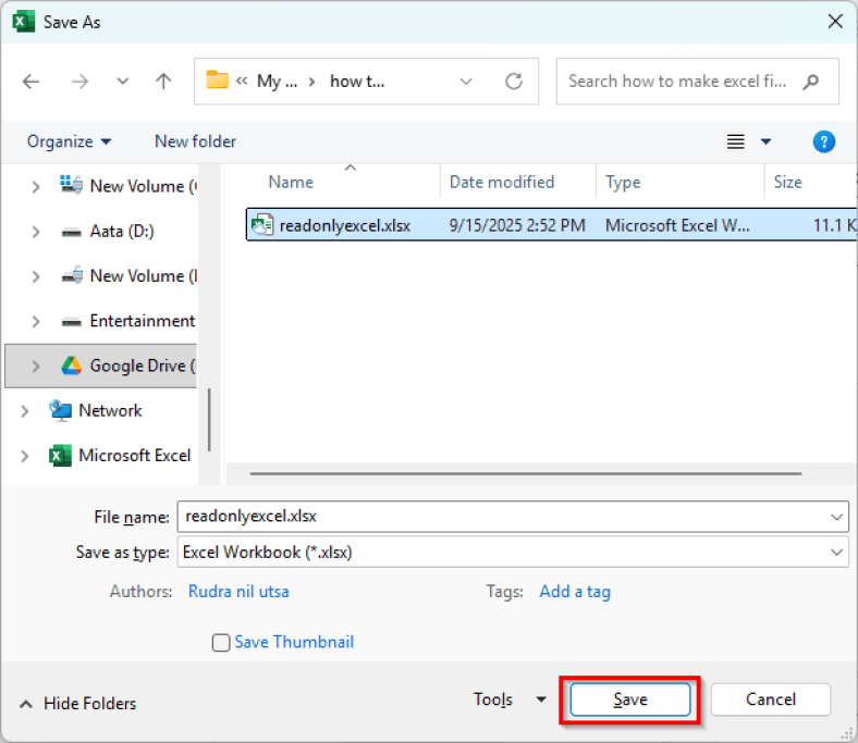 How to Make an Excel File Read-Only (3 Suitable Ways) - Excel Insider