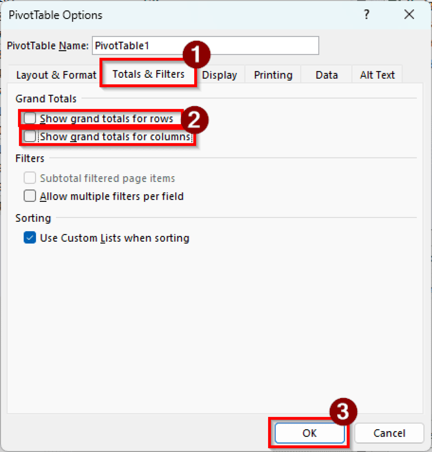 How to Remove Grand Total from Pivot Table in Excel - Excel Insider