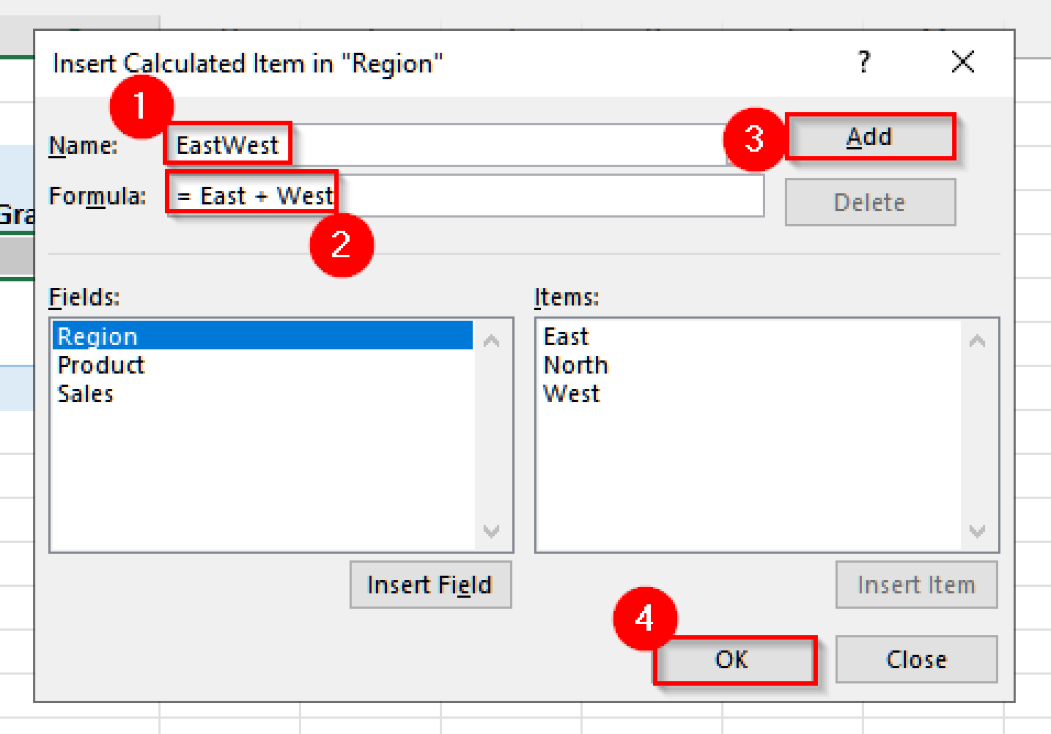 How to Use Calculated Items in Excel Pivot Table - Excel Insider
