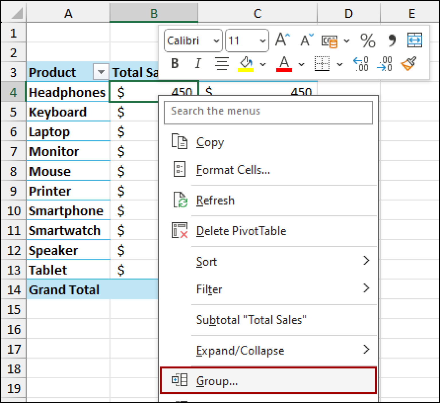 How to Group Excel Pivot Table by Different Intervals - Excel Insider
