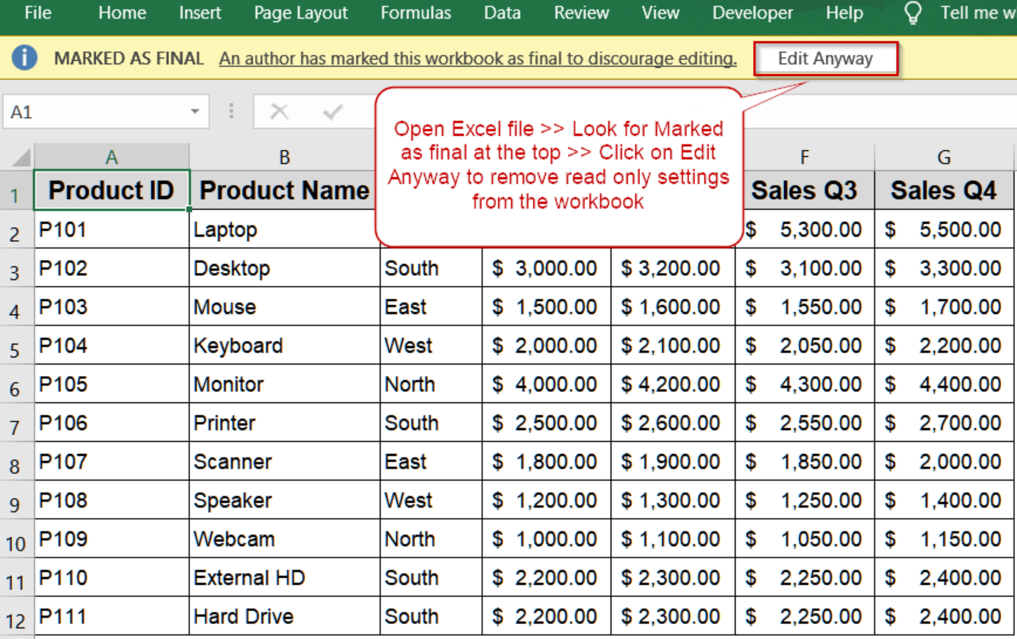 How to Remove Read Only from Excel (8 Simple Ways) - Excel Insider