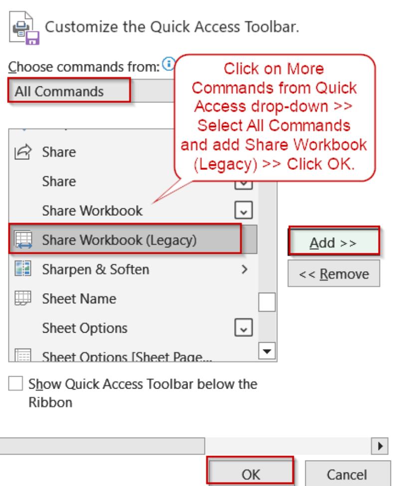 How to Fix Share Workbook Not Showing in Excel - Excel Insider
