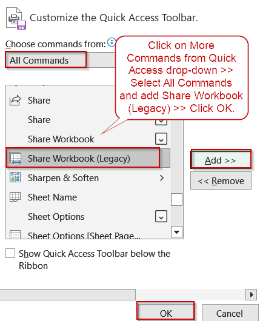 How to Fix Share Workbook Not Showing in Excel - Excel Insider