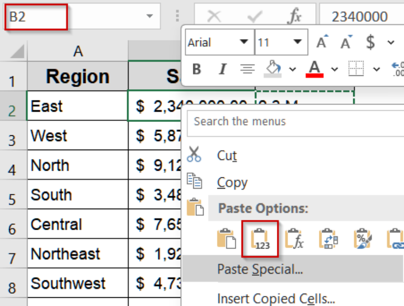 Excel Custom Number Format for Millions with One Decimal - Excel Insider