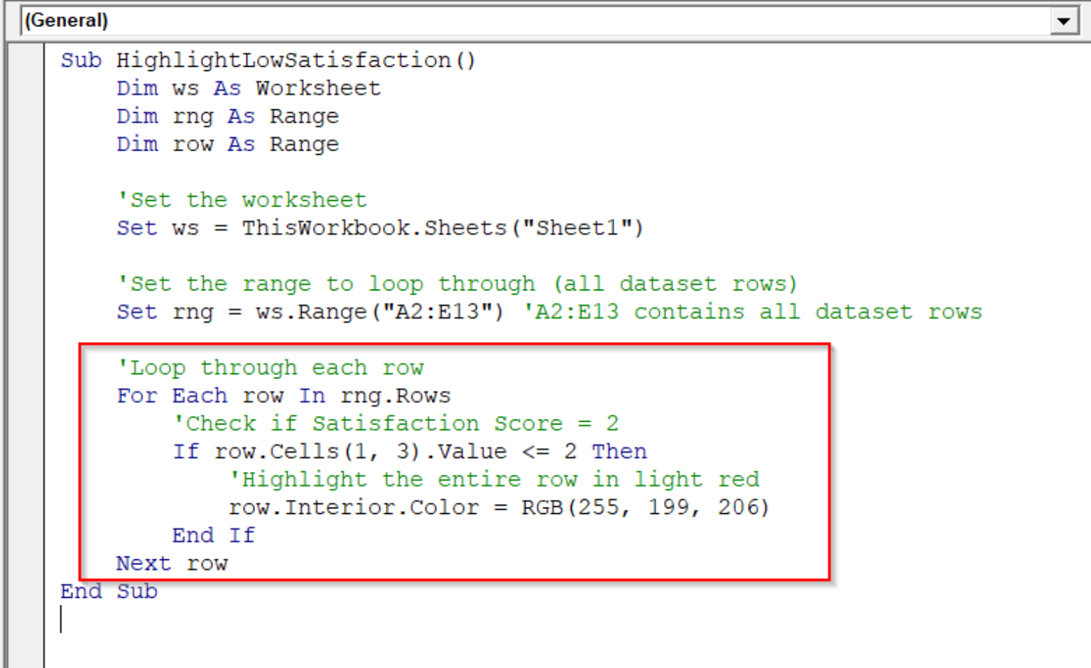 VBA For Each Row in Range: What Is It & How to Use? - Excel Insider