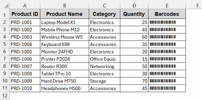How to Print Barcode Labels in Excel (2 Effective Ways) - Excel Insider