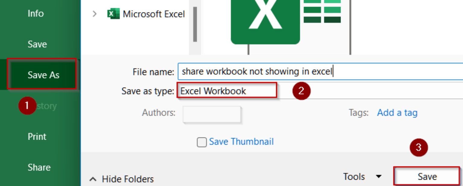 How to Fix Share Workbook Not Showing in Excel - Excel Insider