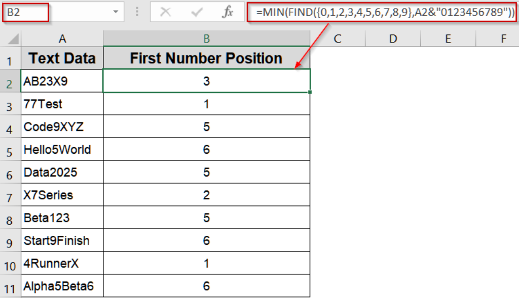 How to Find the First Number in a String in Excel - Excel Insider