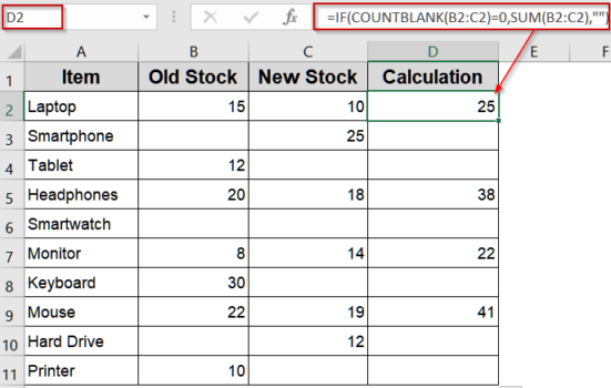How to Calculate If Cells Are Not Blank in Excel - Excel Insider