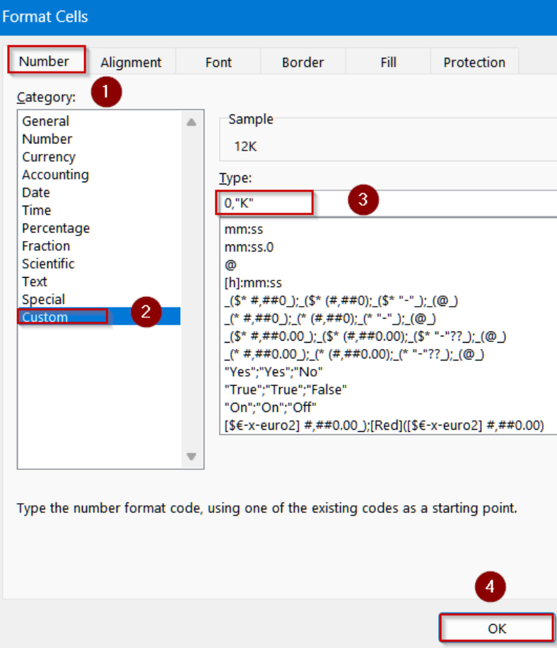 Format Numbers with Thousands (K) & Millions (M) in Excel - Excel Insider