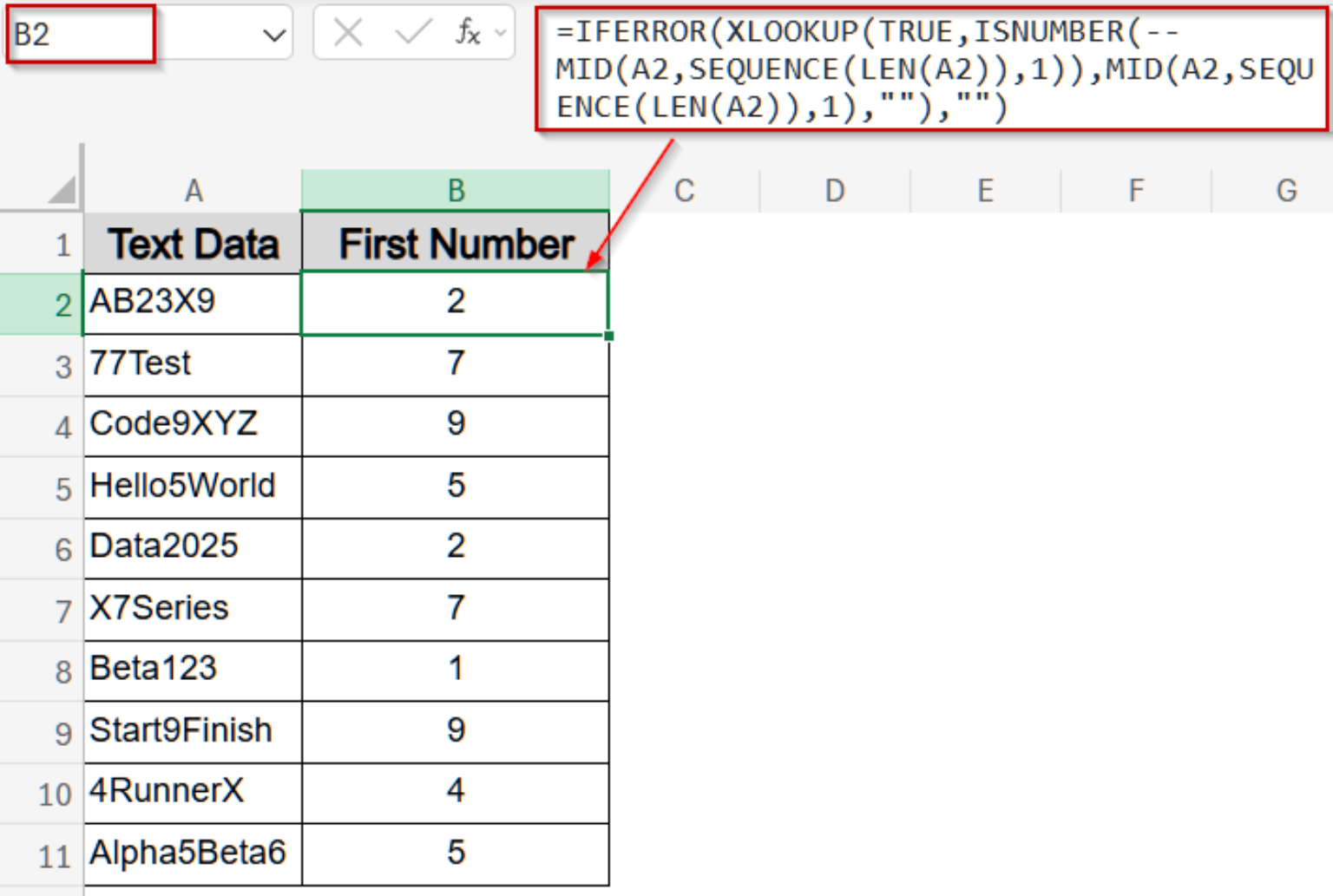 How to Find the First Number in a String in Excel - Excel Insider