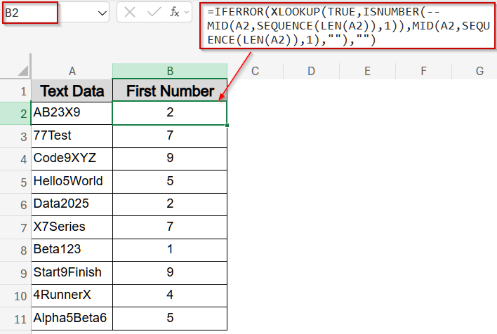 How to Find the First Number in a String in Excel - Excel Insider