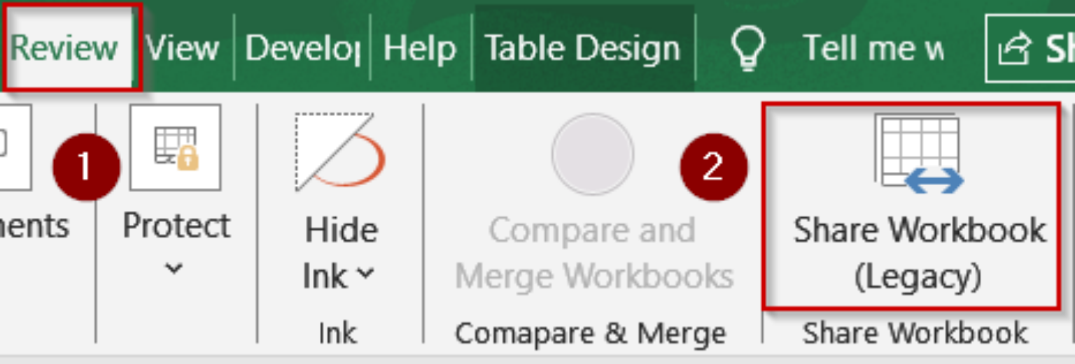 How to Fix Share Workbook Not Showing in Excel - Excel Insider