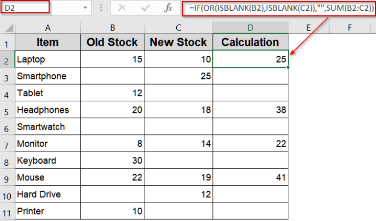 How to Calculate If Cells Are Not Blank in Excel - Excel Insider