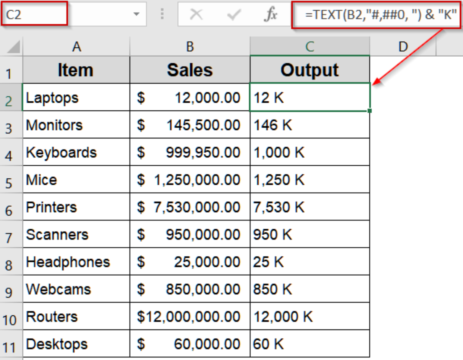 Format Numbers with Thousands (K) & Millions (M) in Excel - Excel Insider