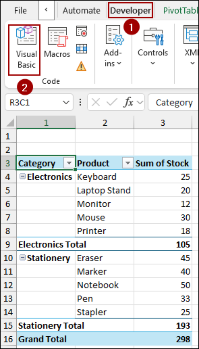 Automatically Update Pivot Table When Source Data Changes - Excel Insider