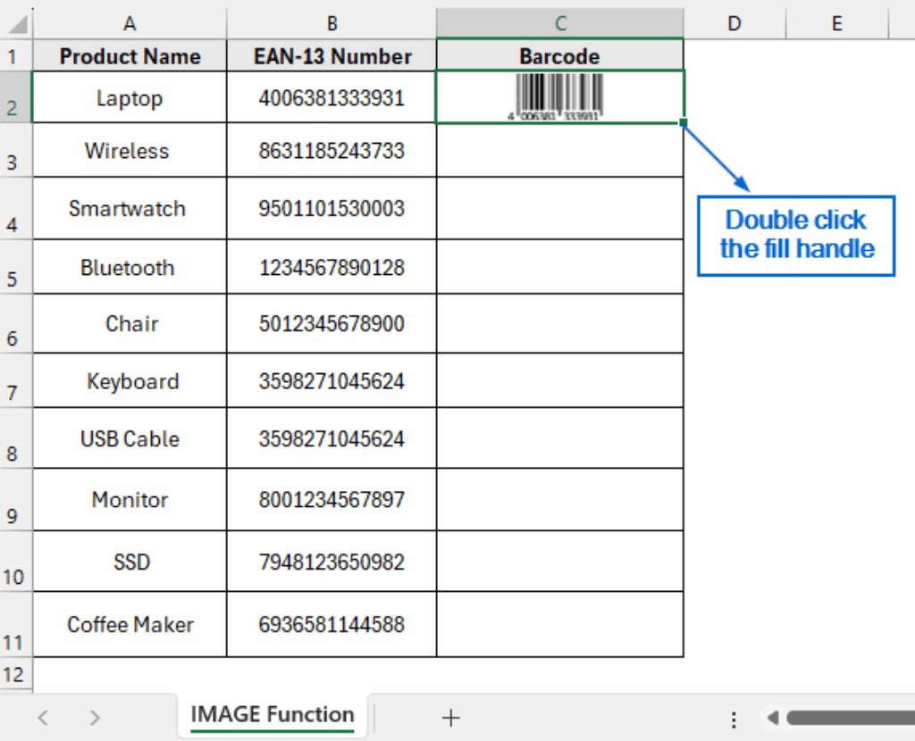 How to Generate EAN-13 Barcode in Excel (3 Suitable Ways) - Excel Insider