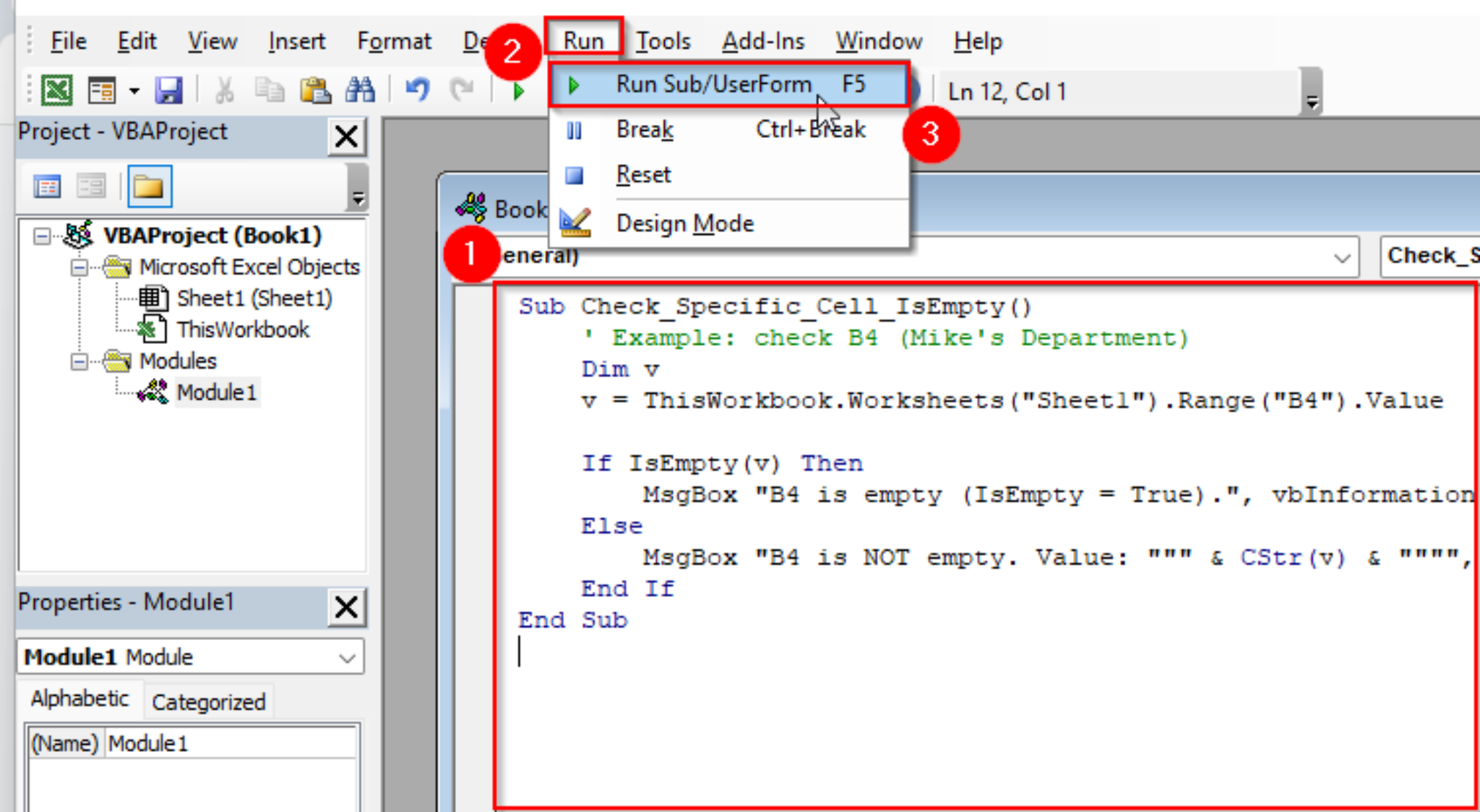 How to Check If a Cell is Empty with Excel VBA (6 Examples) - Excel Insider