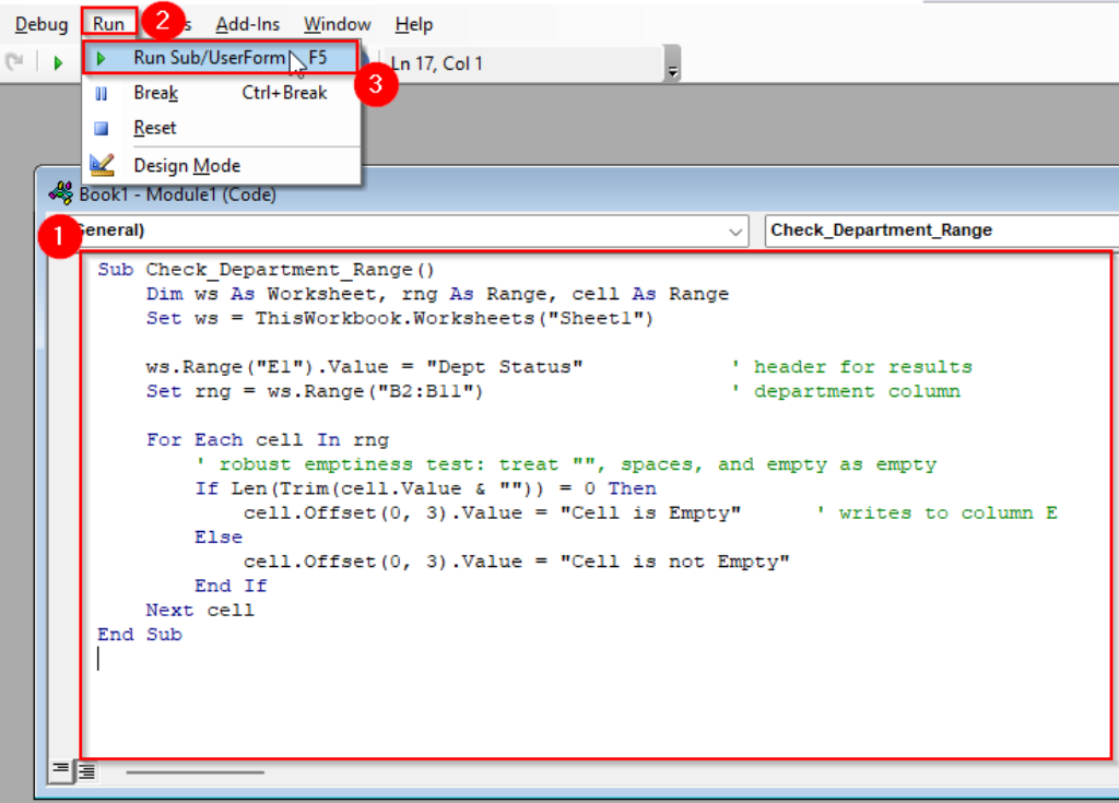 How to Check If a Cell is Empty with Excel VBA (6 Examples) - Excel Insider