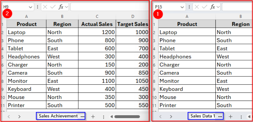 How to View Excel Worksheets Side-by-Side Vertically - Excel Insider