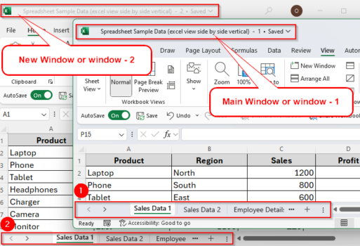 How to View Excel Worksheets Side-by-Side Vertically - Excel Insider