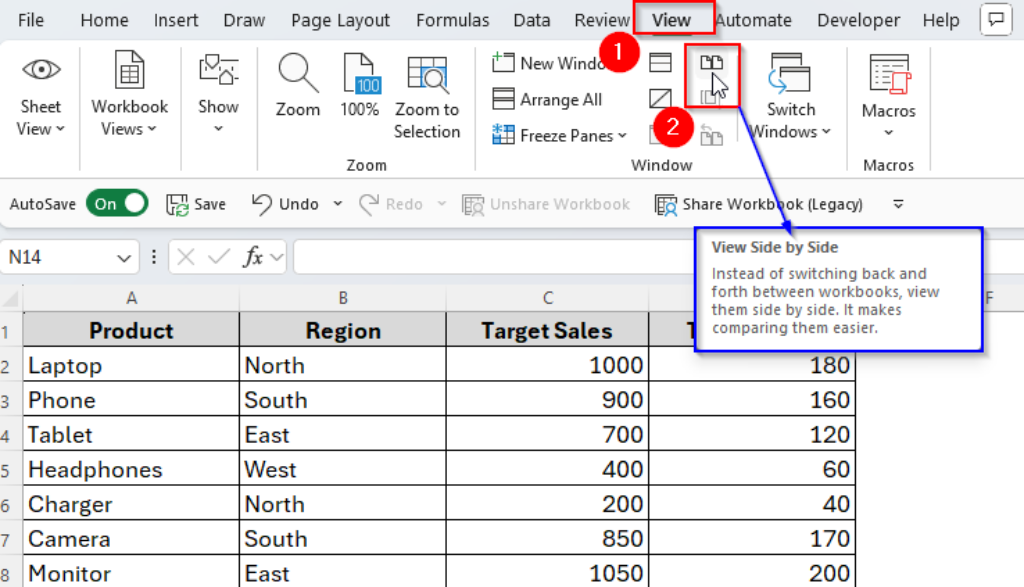 How to View Excel Worksheets Side-by-Side Vertically - Excel Insider