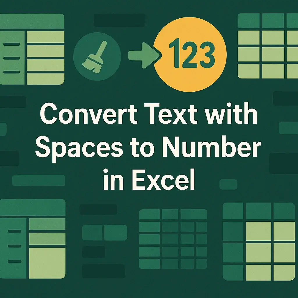 How to Convert Text with Spaces to Number in Excel - Excel Insider
