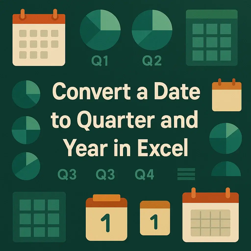 How to Convert a Date to Quarter and Year in Excel - Excel Insider