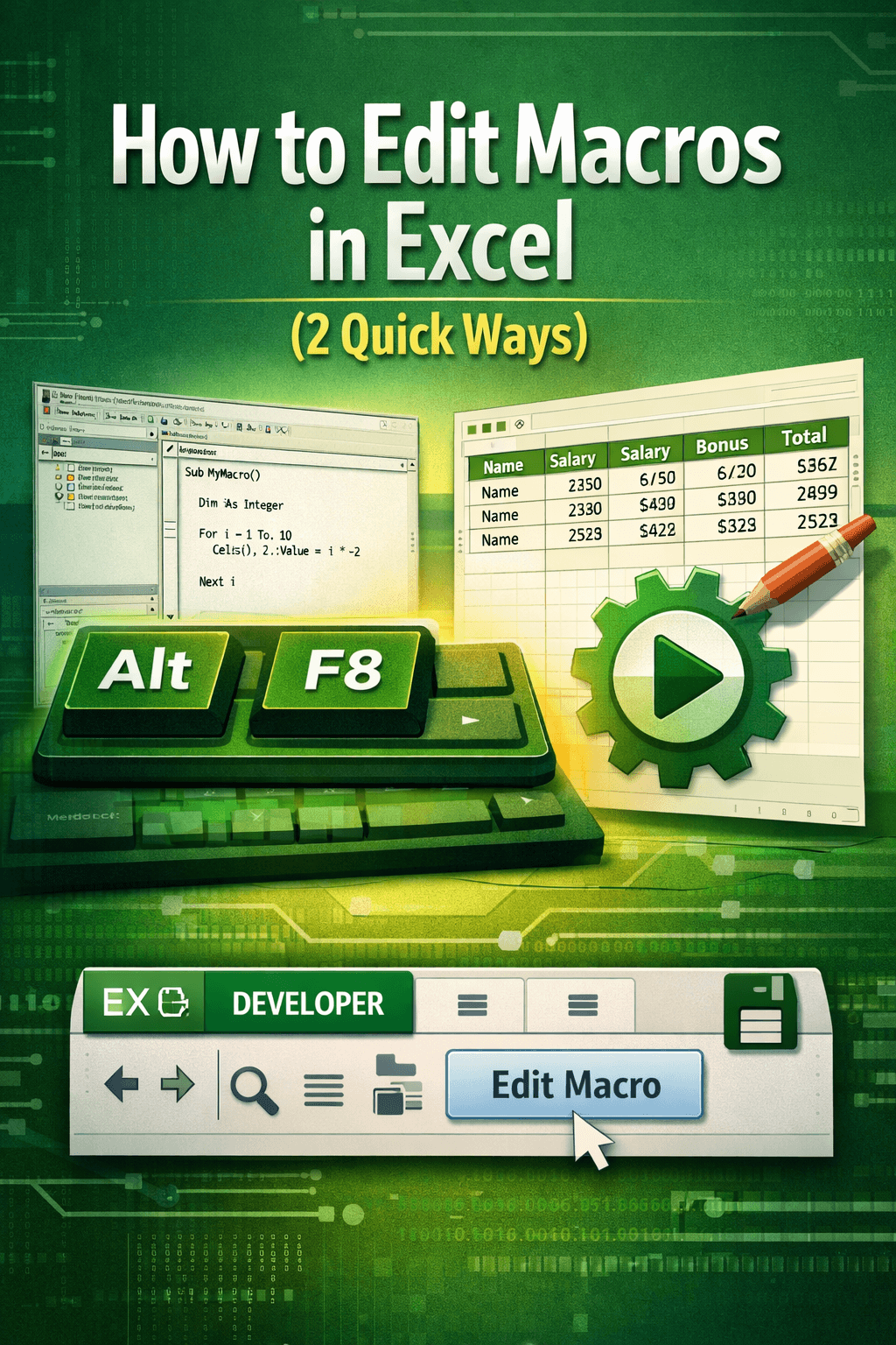 How to Edit Macros in Excel (2 Quick Ways) - Excel Insider