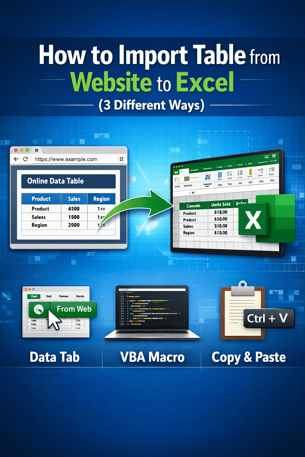 How to Import Table from Website to Excel (3 Different Ways) - Excel ...