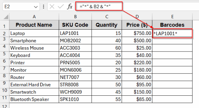 How to Add Barcode Font in Excel (4 Different Ways) - Excel Insider