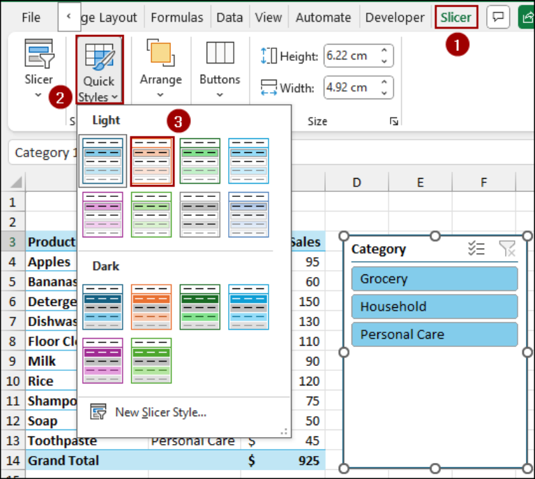 How to Change Slicer Color in Excel (2 Different Ways) - Excel Insider